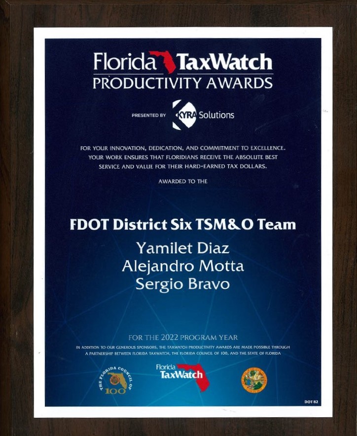 2022 Florida TaxWatch Productivity Awards - SunGuide.info